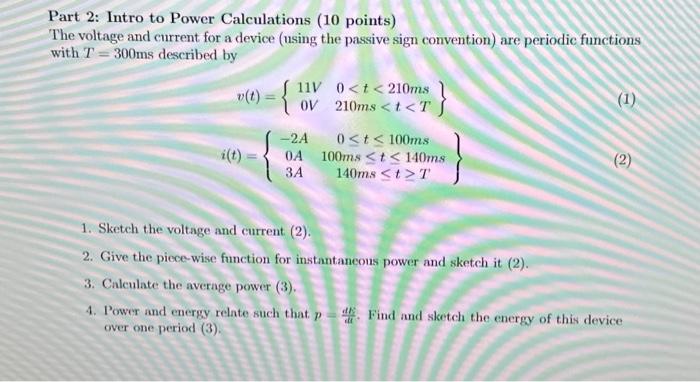 Solved Part 2: Intro to Power Calculations (10 points) The | Chegg.com