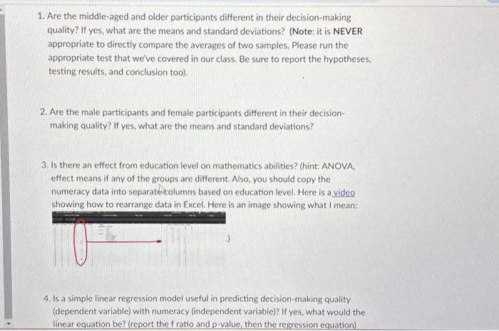 Solved Context of data: Professor Peng is a researcher in | Chegg.com