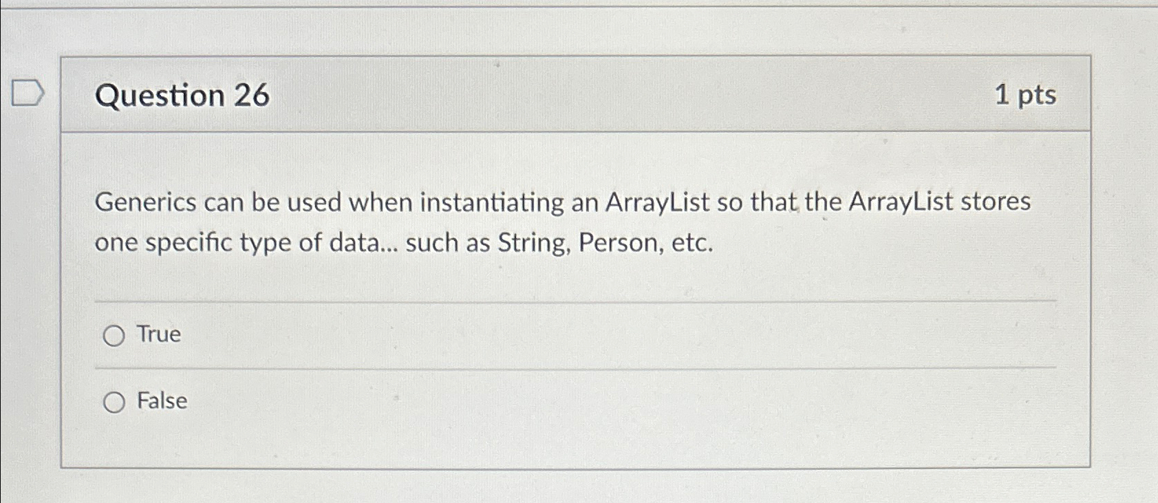 Solved Question 261 ﻿ptsGenerics can be used when | Chegg.com
