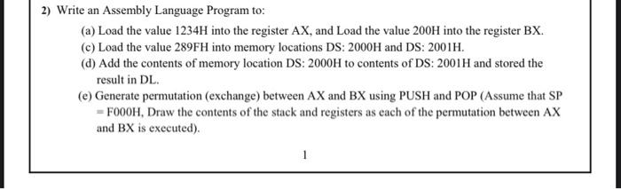 Solved "Note: text book: " The 80x86 IBM PC and Compatible | Chegg.com