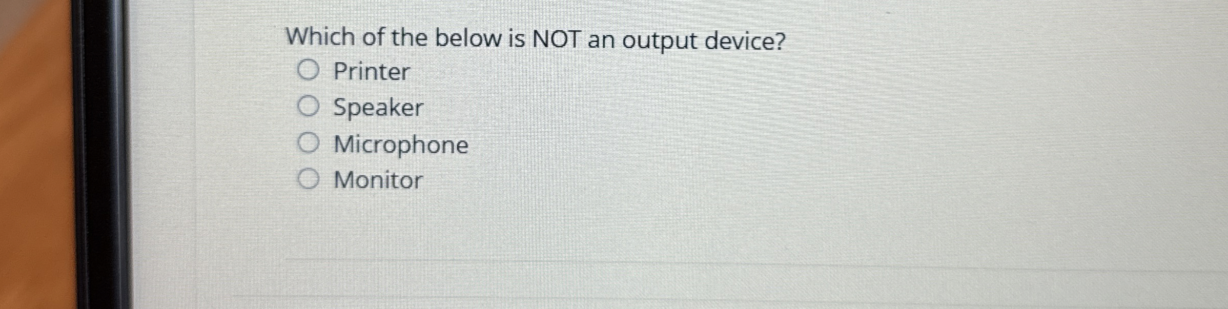 Solved Which of the below is NOT an output | Chegg.com
