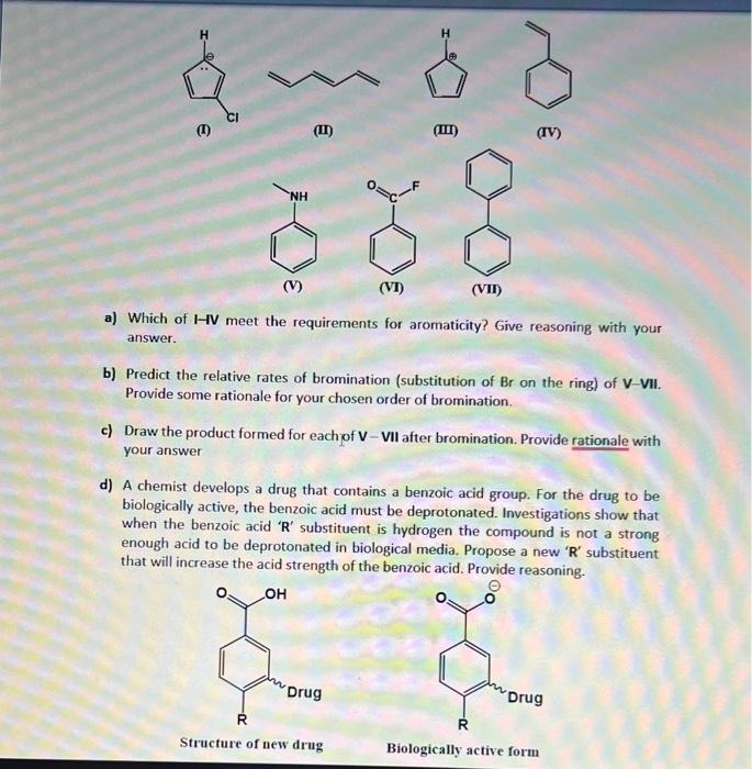 Solved a) Which of I-IV meet the requirements for | Chegg.com