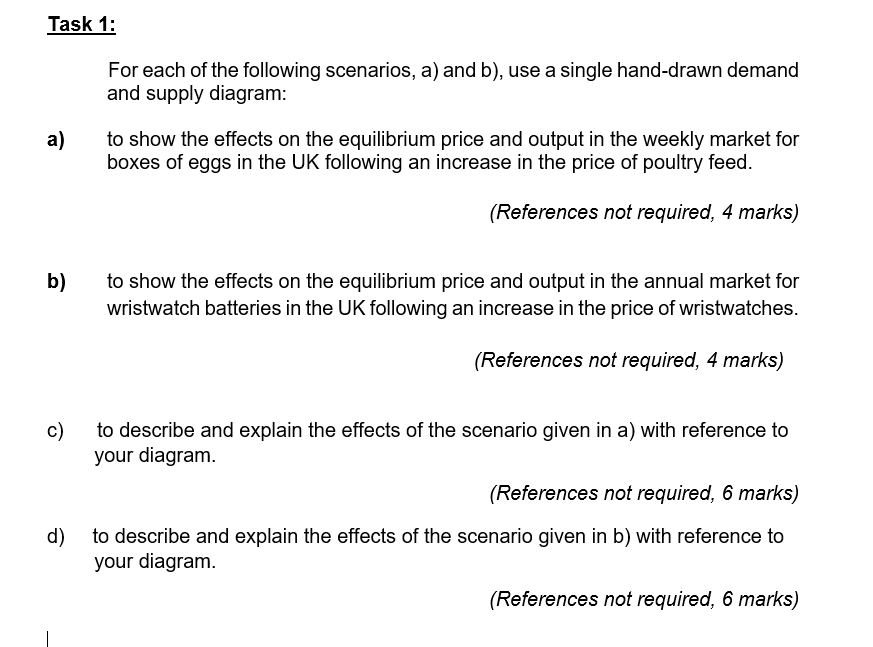 Solved Do not use Chat Gpt Task 1:For each of the following | Chegg.com