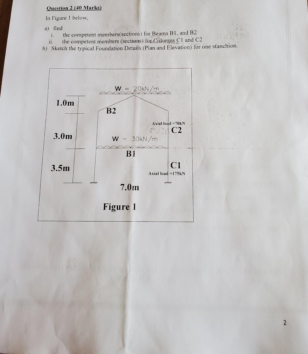 Question 2 (40 Marks) In Figure 1 below, a) find i. | Chegg.com