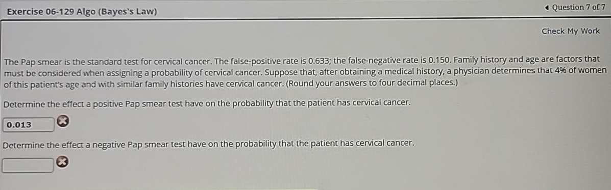 Solved The Pap smear is the standard test for cervical | Chegg.com