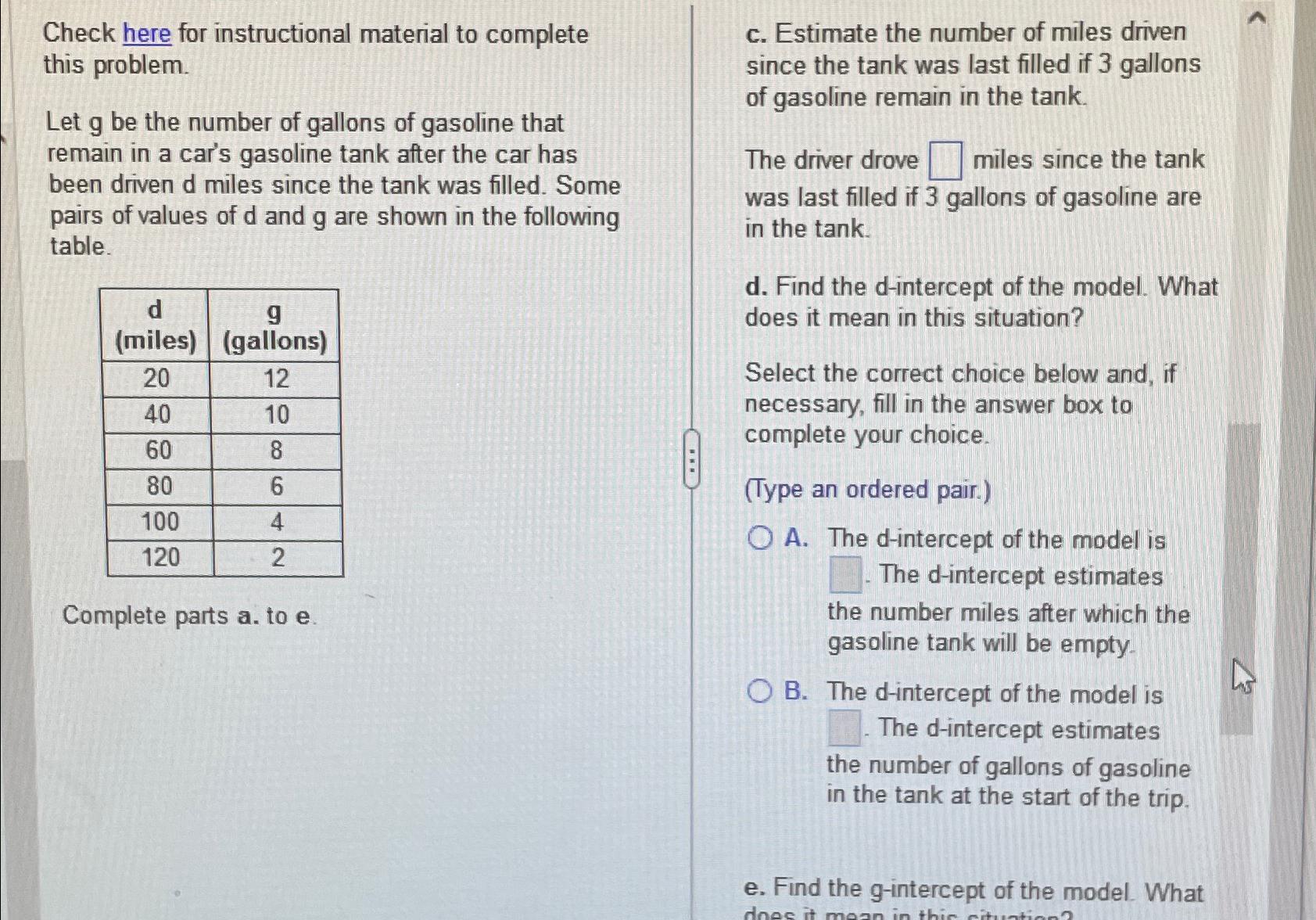 Solved Check here for instructional material to complete | Chegg.com