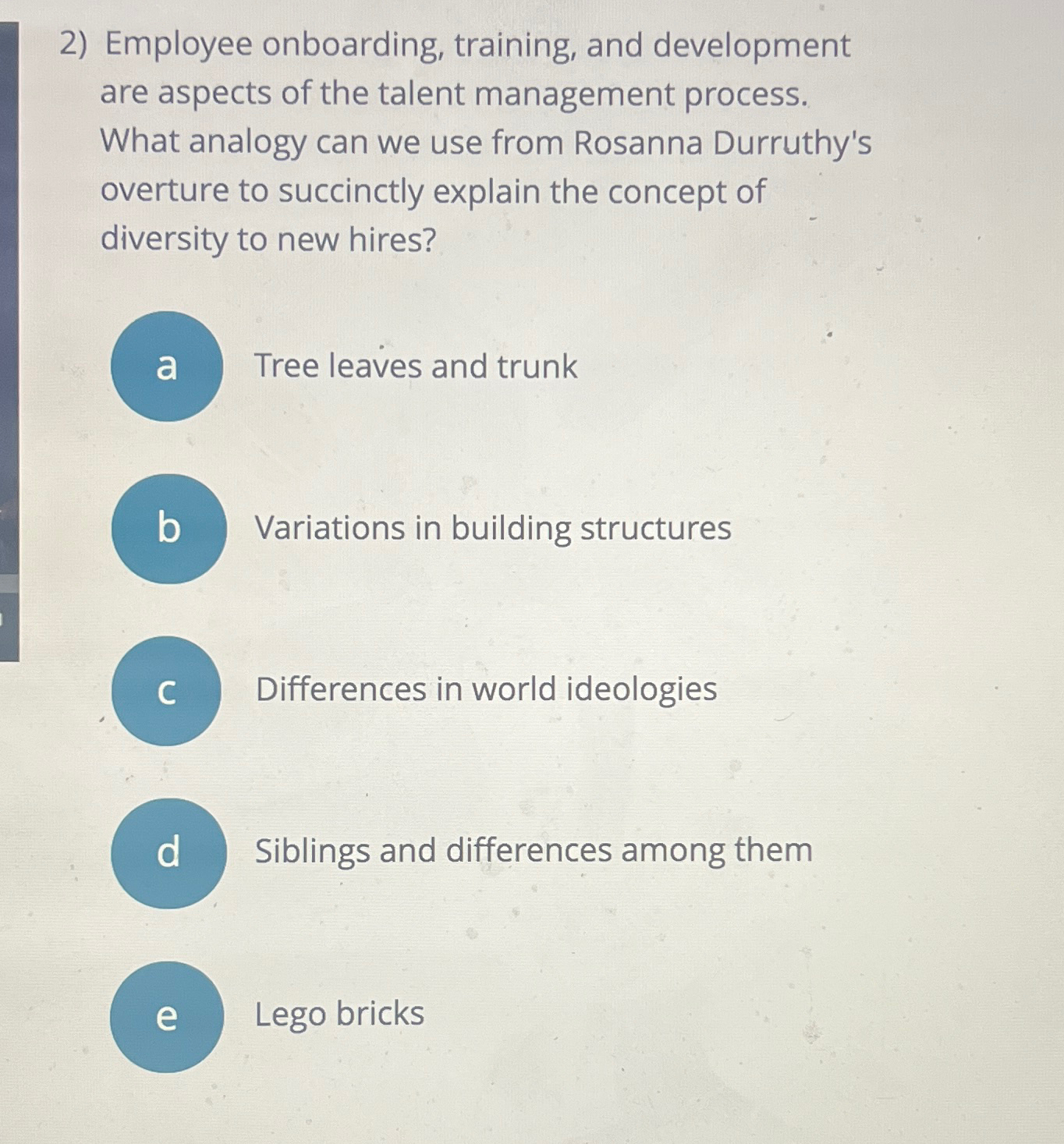 Solved Employee onboarding, training, and development are | Chegg.com