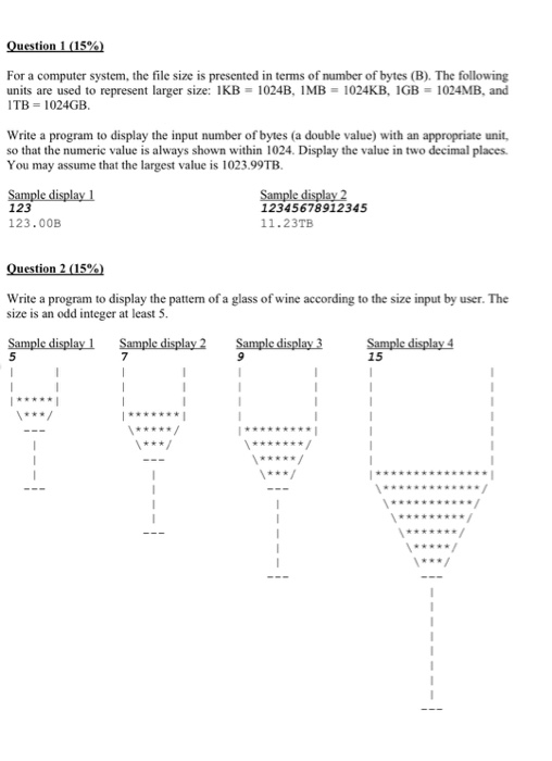 Solved Question 1 (15%) For a computer system, the file size | Chegg.com