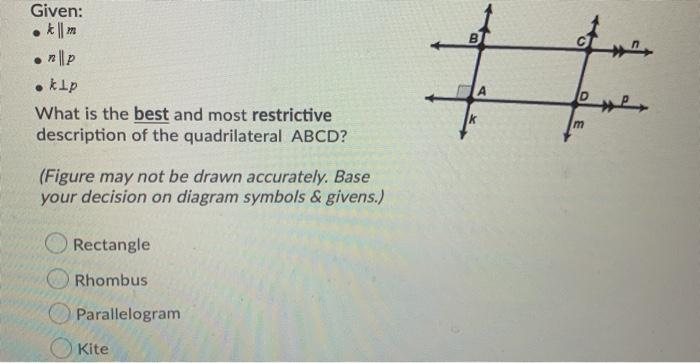 Solved "A rhombus is concave." Based on the precise | Chegg.com