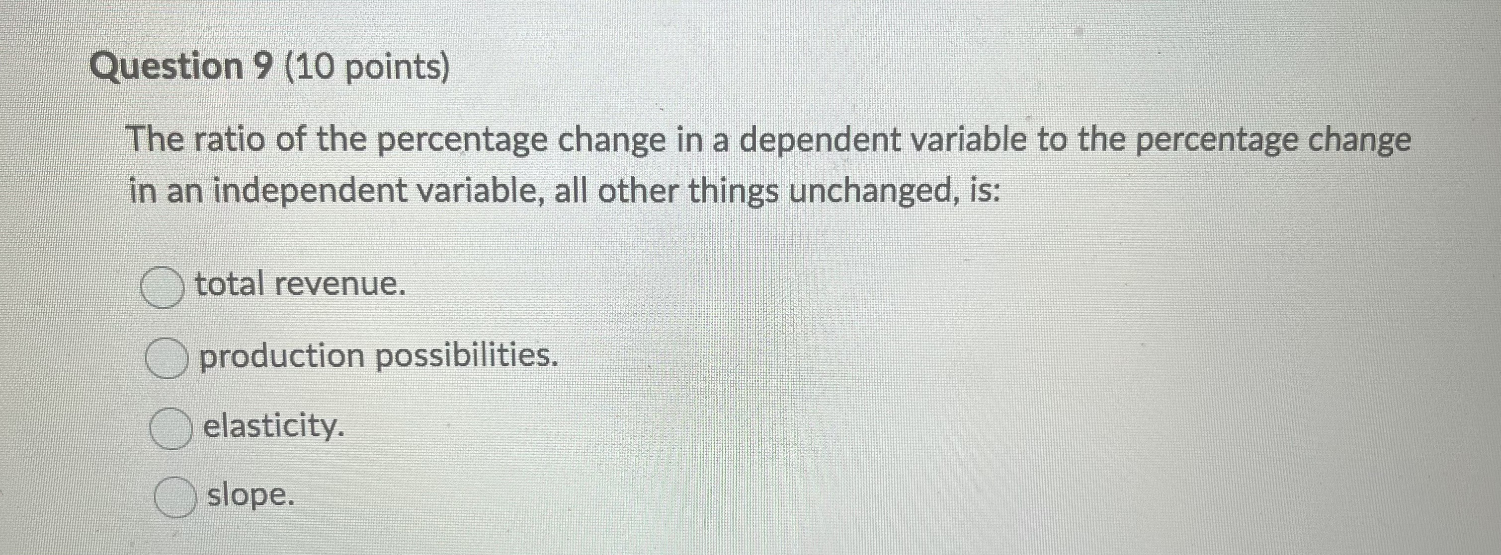 Solved Question 9 (10 ﻿points)The ratio of the percentage | Chegg.com