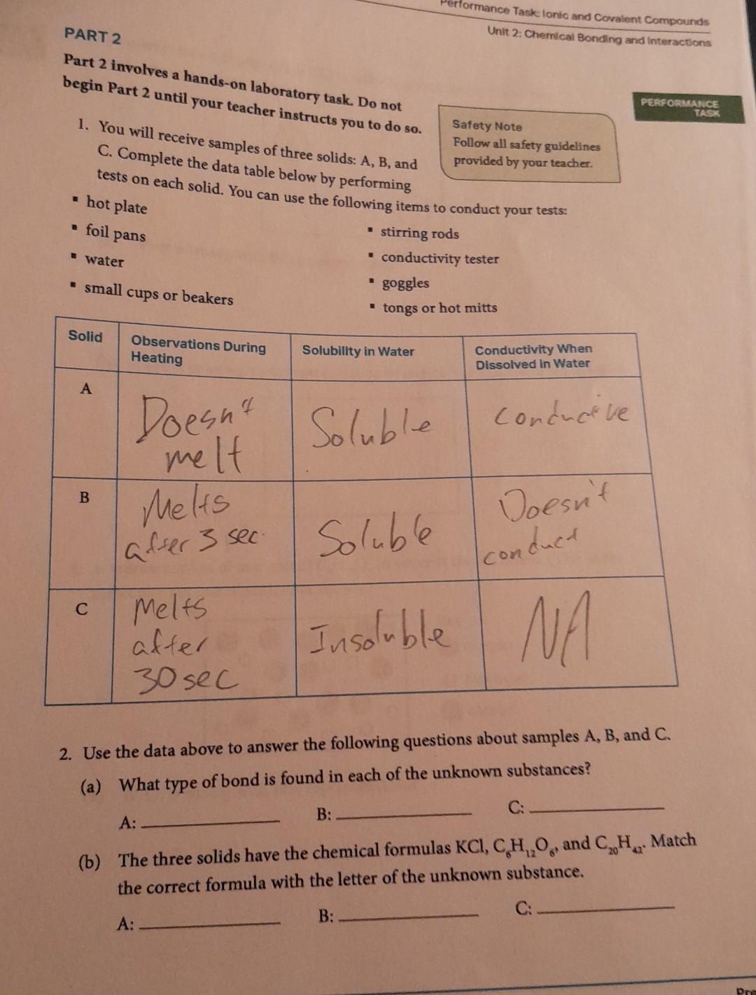 Solved PART 2 Part 2 involves a hands-on laboratory task. Do | Chegg.com