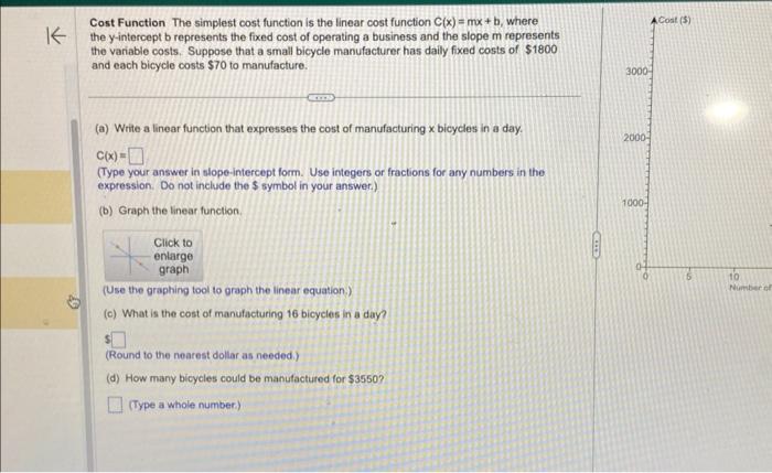 Solved Cost Function The Simplest Cost Function Is The