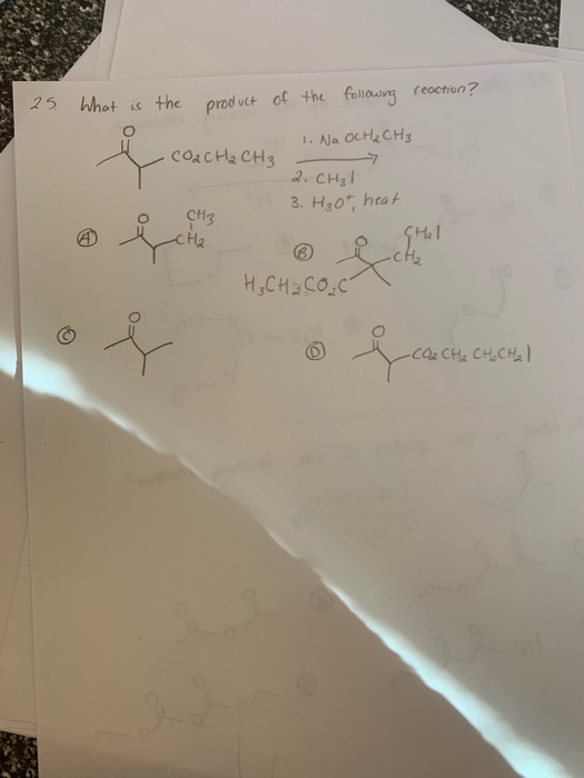Solved Iuct of the followng reactiun? prod uct 25 What is | Chegg.com