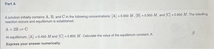 Solved Very few chemical reactions go to completion. | Chegg.com