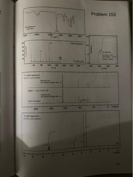 Solved c10h12o3 find the structure? | Chegg.com