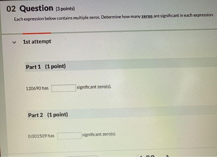Solved 02 Question (3 points) Each expression below contains | Chegg.com