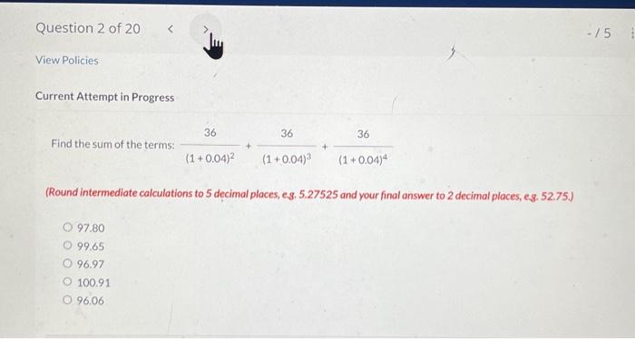 Solved Current Attempt in Progress Find the sum of the | Chegg.com