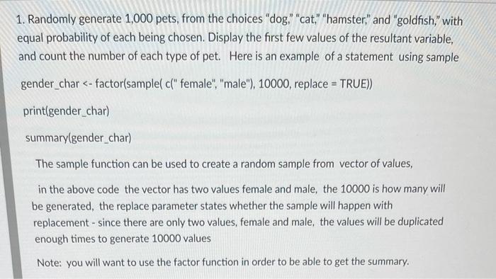 Solved - create a RMD markdown in Rstudio and run chunks to | Chegg.com