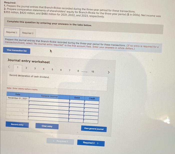 Listed below are the transactions that affected the | Chegg.com