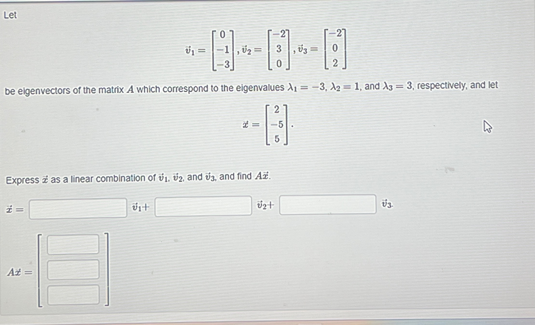 Solved Letvec(v)1=[0-1-3],vec(v)2=[-230],vec(v)3=[-202]be | Chegg.com