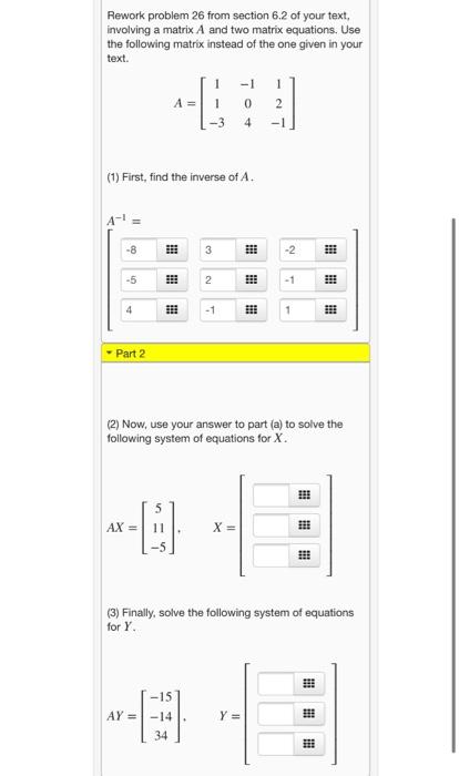 Solved Rework problem 26 from section 6.2 of your text, | Chegg.com