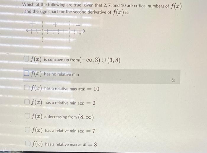 Solved Put the steps to finding relative extrema in order. | Chegg.com