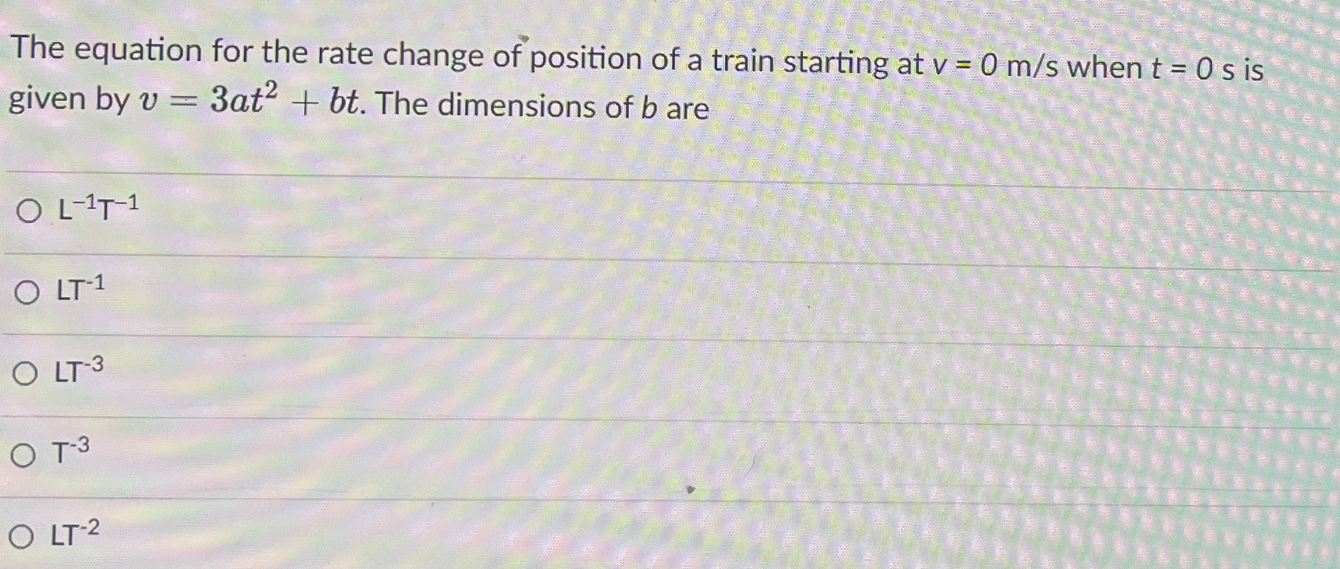 Solved The equation for the rate change of position of a | Chegg.com