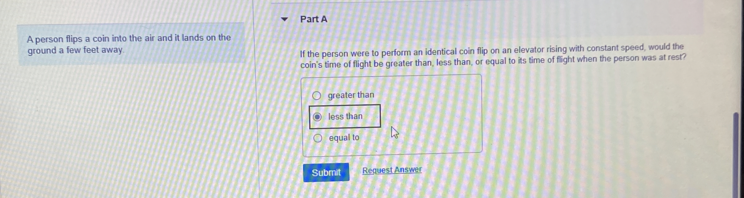 Solved A person flips a coin into the air and it lands on | Chegg.com