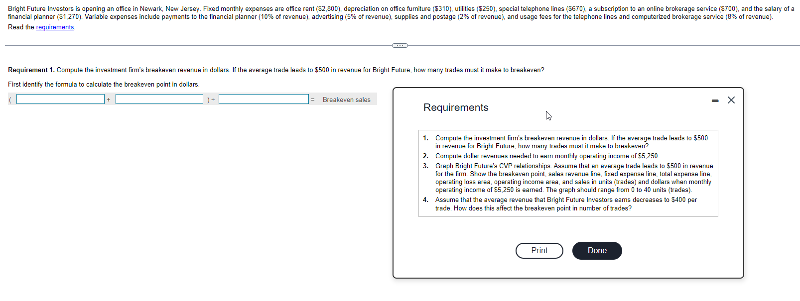 Solved Question content area topPart 1Bright Future | Chegg.com