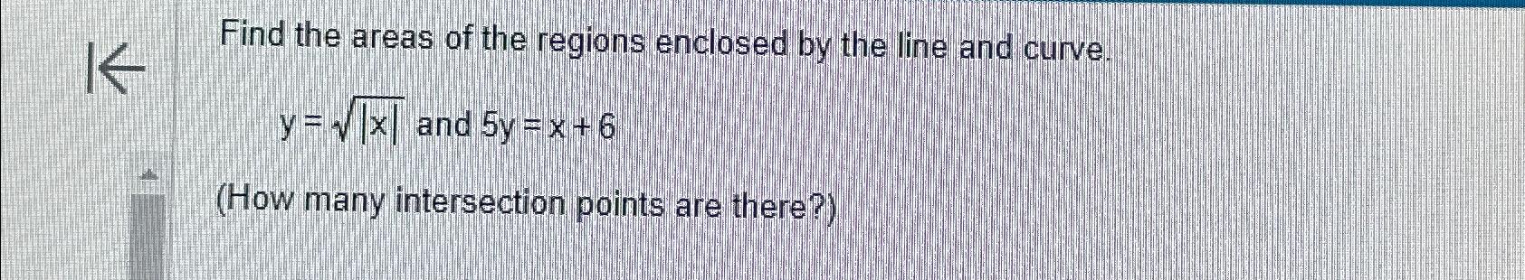 Solved Find the areas of the regions enclosed by the line | Chegg.com