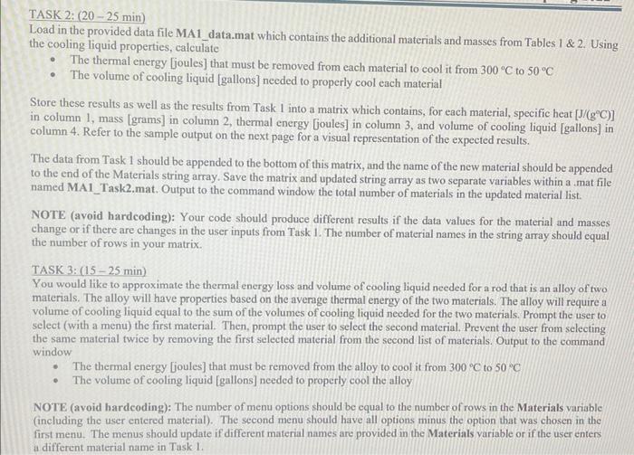 How to write the codes for Task 2 and 3?how do you | Chegg.com
