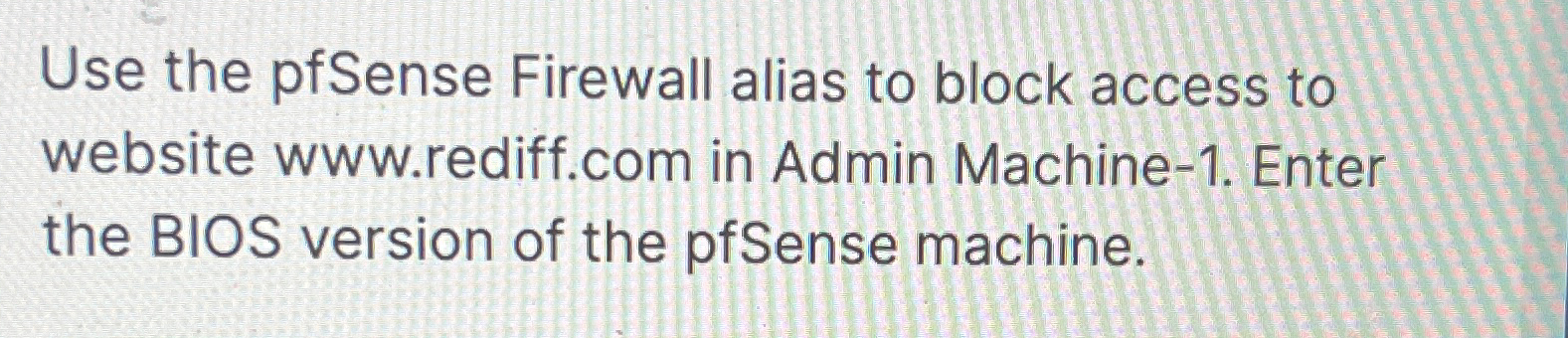 Solved Use the pfSense Firewall alias to block access to | Chegg.com