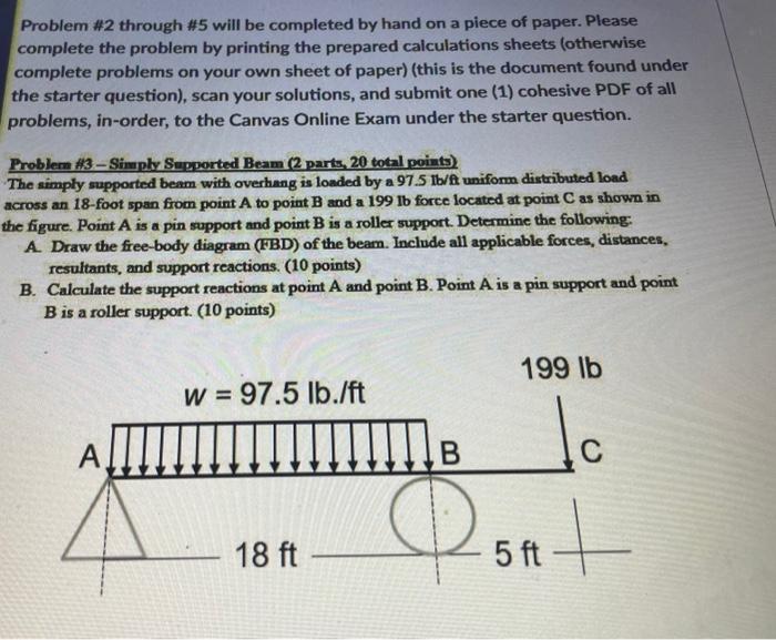Problem \#2 through \#5 will be completed by hand on | Chegg.com