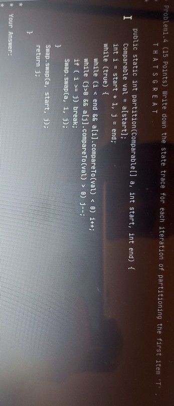 Solved = Problem1.4 (15 Points) Write down the state trace | Chegg.com