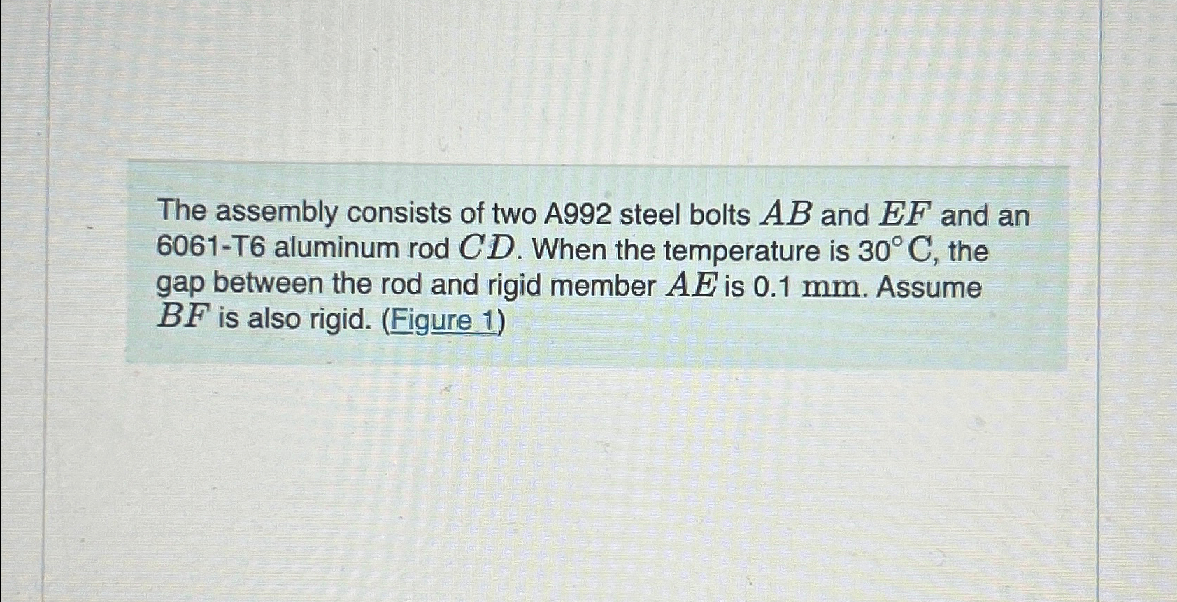 Solved The assembly consists of two A992 ﻿steel bolts AB | Chegg.com