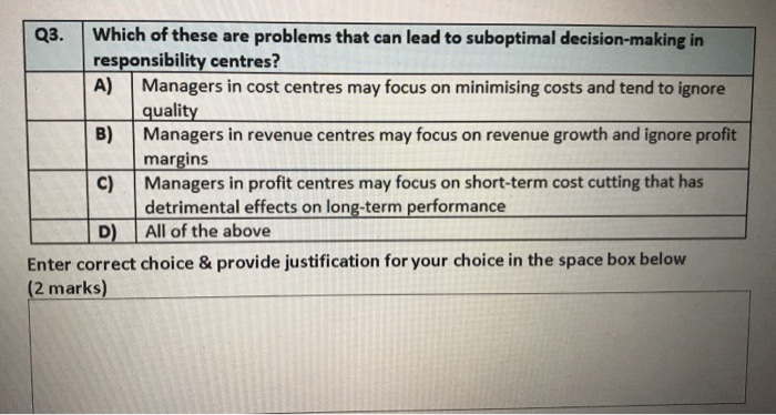 Solved Q3. Which of these are problems that can lead to | Chegg.com
