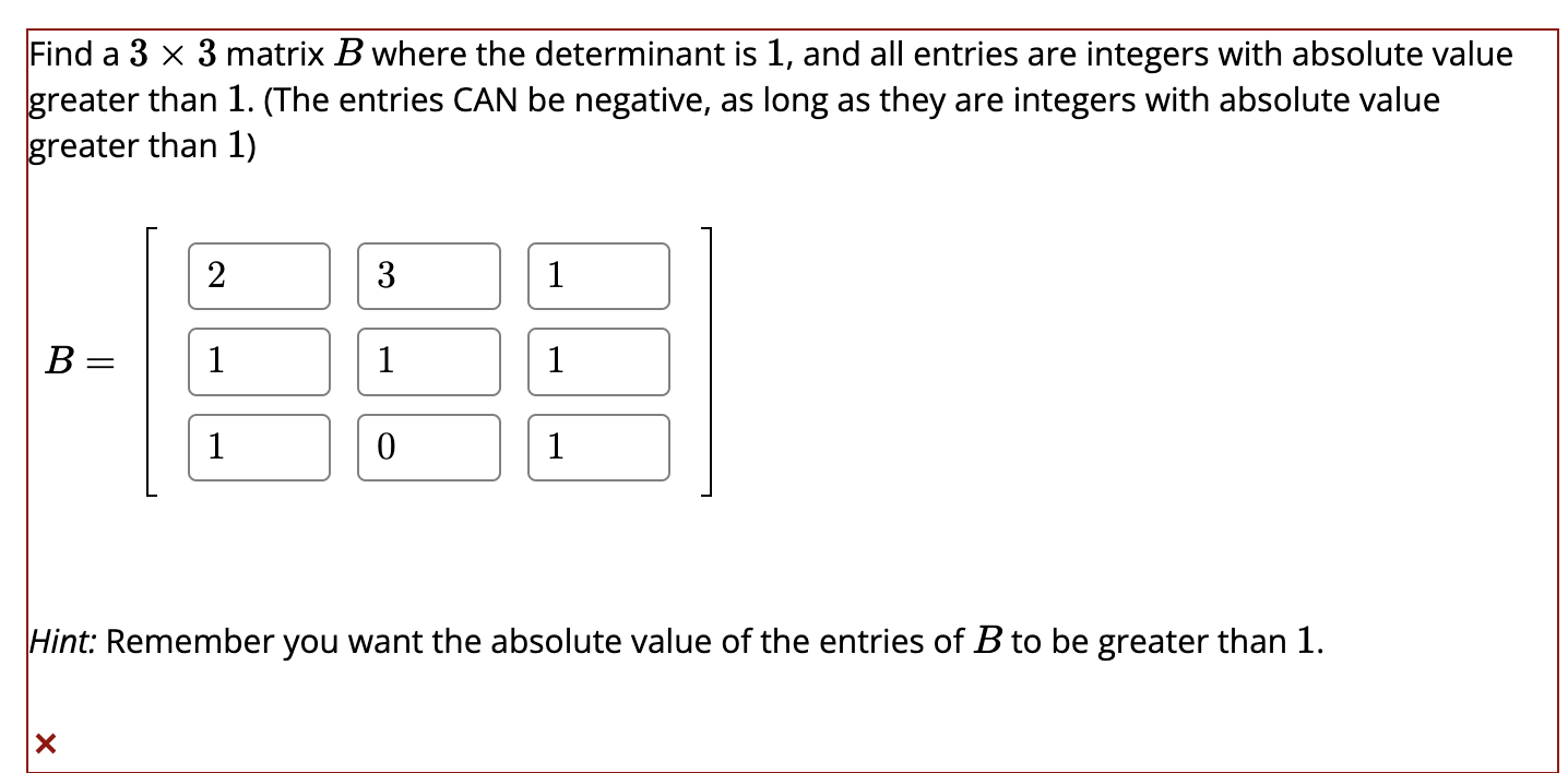 Solved solve please Find a 3×3 ﻿matrix B ﻿where the | Chegg.com