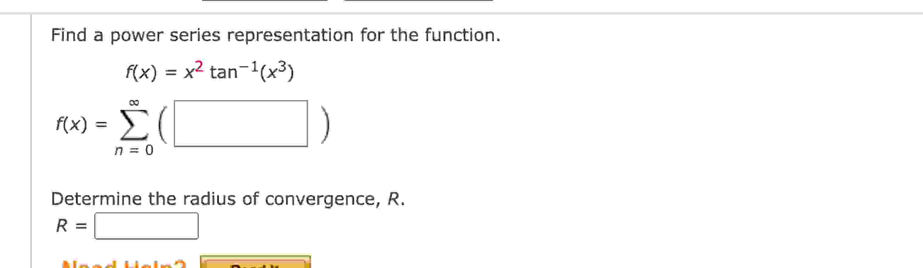 Solved Find a power series representation for the | Chegg.com