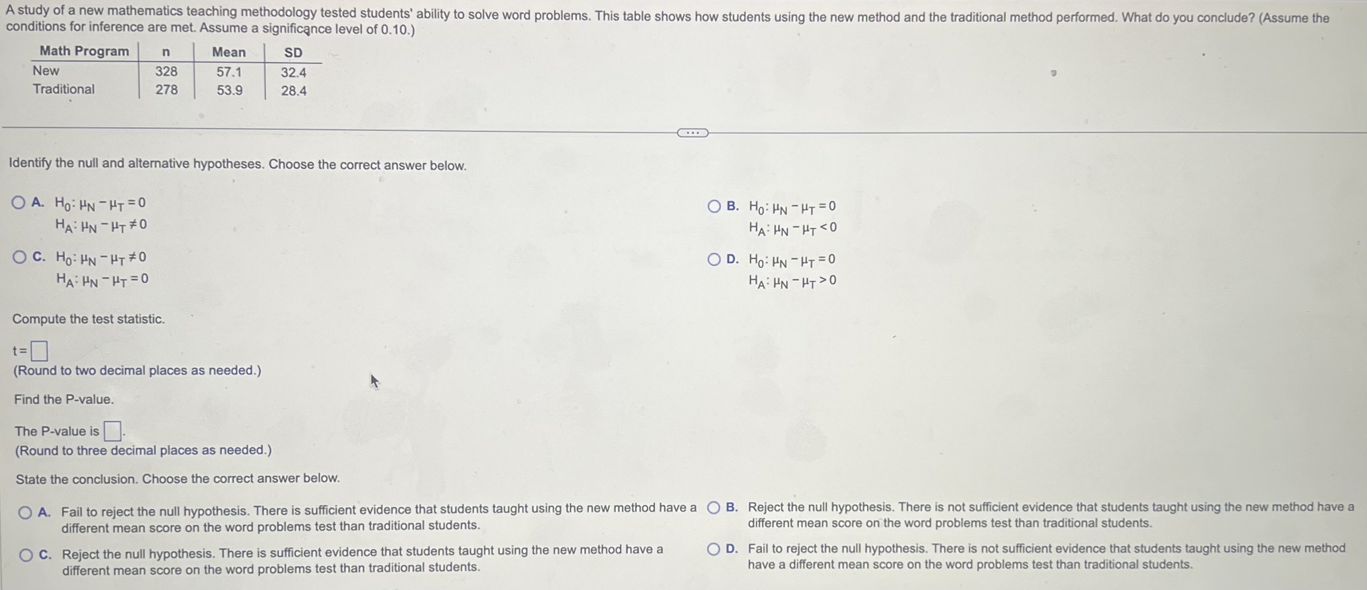 Solved conditions for inference are met. Assume a | Chegg.com