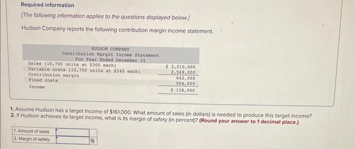 Solved Required information [The following information | Chegg.com