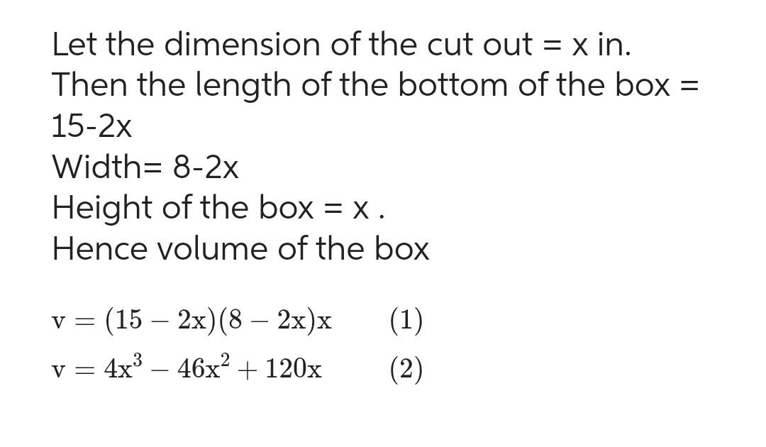 Solved You are planning to make an open rectangular box from | Chegg.com