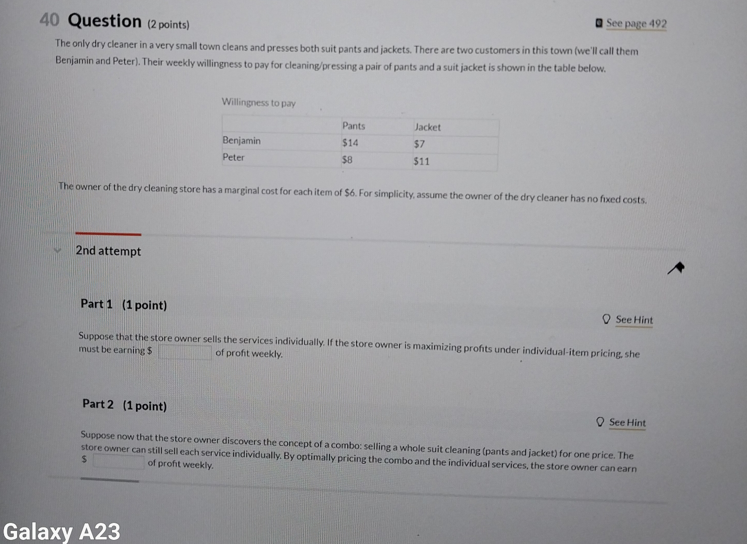 Solved 40 ﻿Question (2 ﻿points)See page 492The only dry | Chegg.com