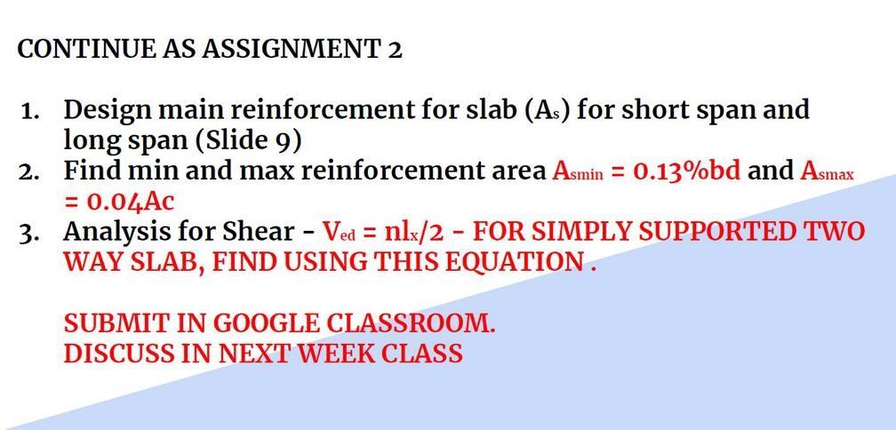 Solved CONTINUE AS ASSIGNMENT 2 1. Design main reinforcement | Chegg.com
