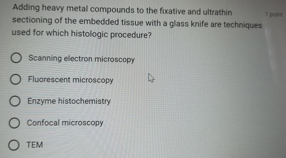 Adding heavy metal compounds to the fixative and | Chegg.com