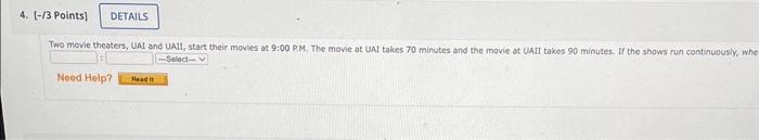Solved 4. [-13 Points] DETALS ASK YOUR TEACHEA Nesed iselp4. | Chegg.com
