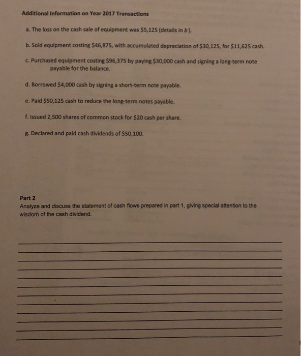 Solved 225 Problem 12-3A Indirect: Statement of cash flows | Chegg.com