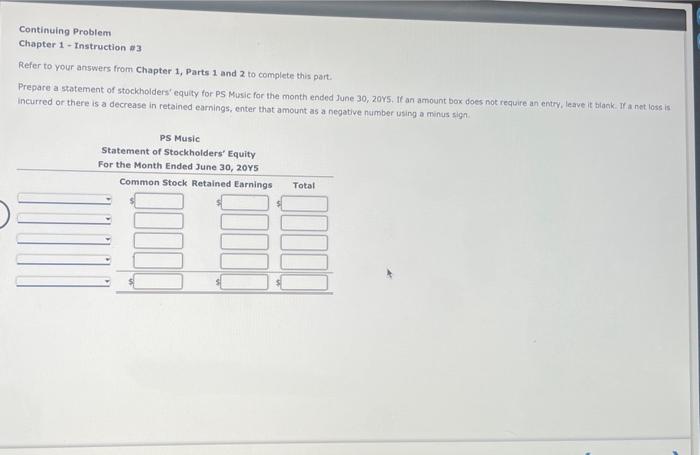 Solved Continuing Problem Chapter 1 - Instruction 23 Refer | Chegg.com