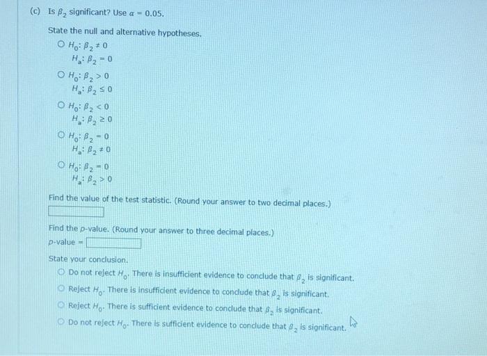 Solved Consider the following data for a dependent variable | Chegg.com