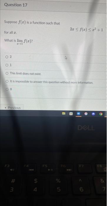 Solved Suppose f(x) is a function such that: for all x. | Chegg.com