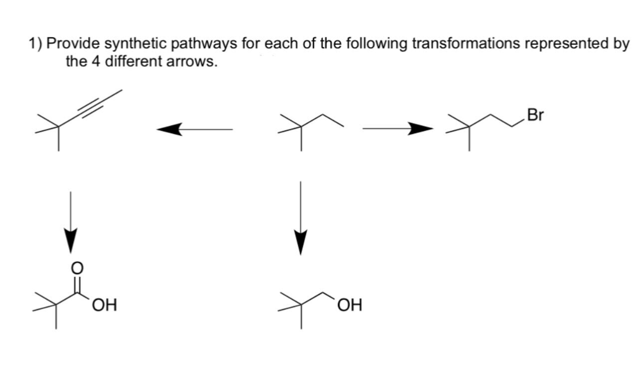 Solved Provide synthetic pathways for each of the following | Chegg.com